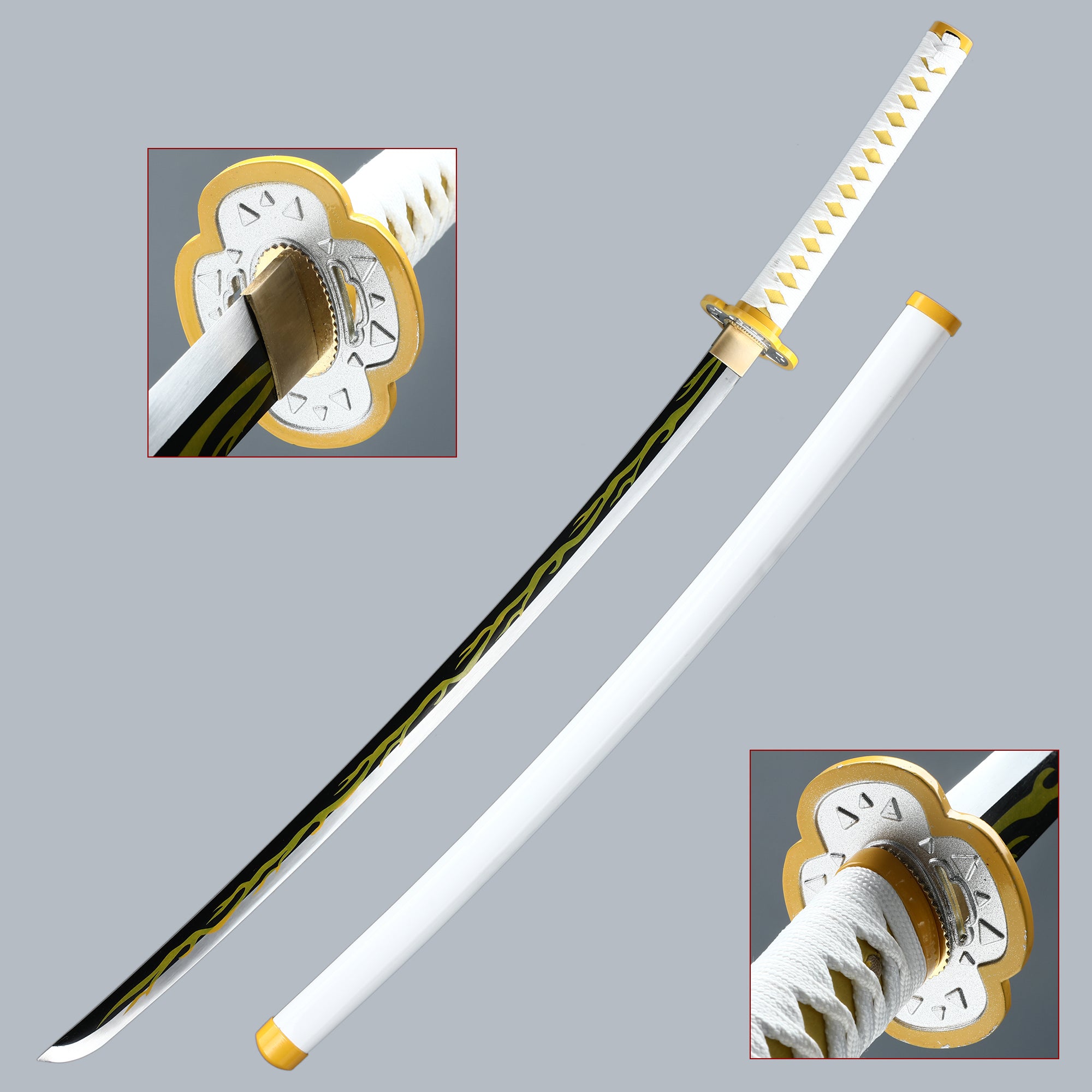 Demon Slayer kimetsu no yaiba Truly handmade katana sword Agatsuma Zen ...