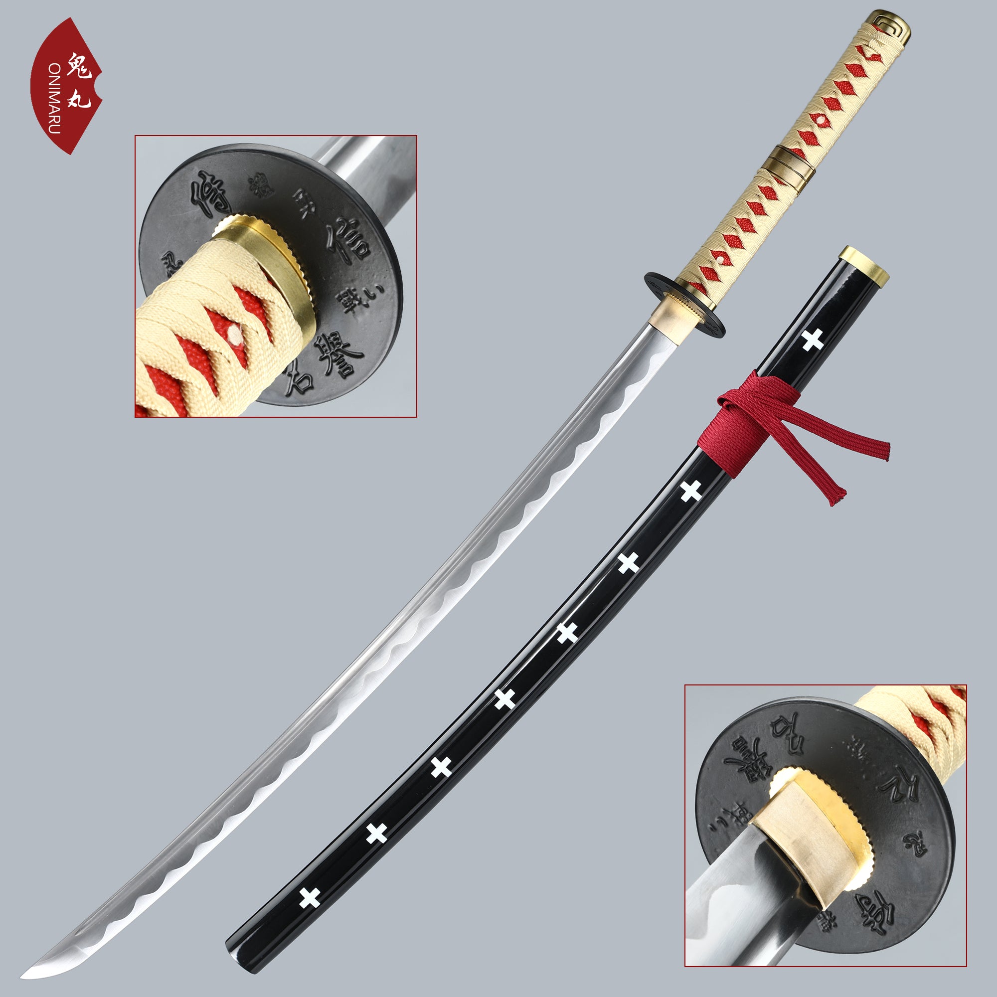 () One Piece Series Authentic Japanese samurai katana carbon steel COS ...
