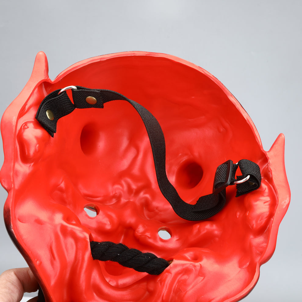 (M5)Halloween Japanese Mask cosplay demon king costume prop horror tat ...